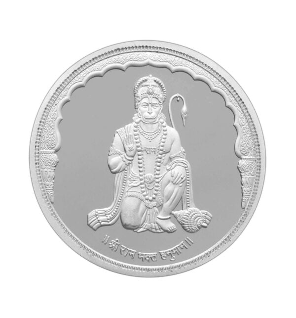 3D Lord Hanuman Ji 999 Silver Coin – CoinArts
