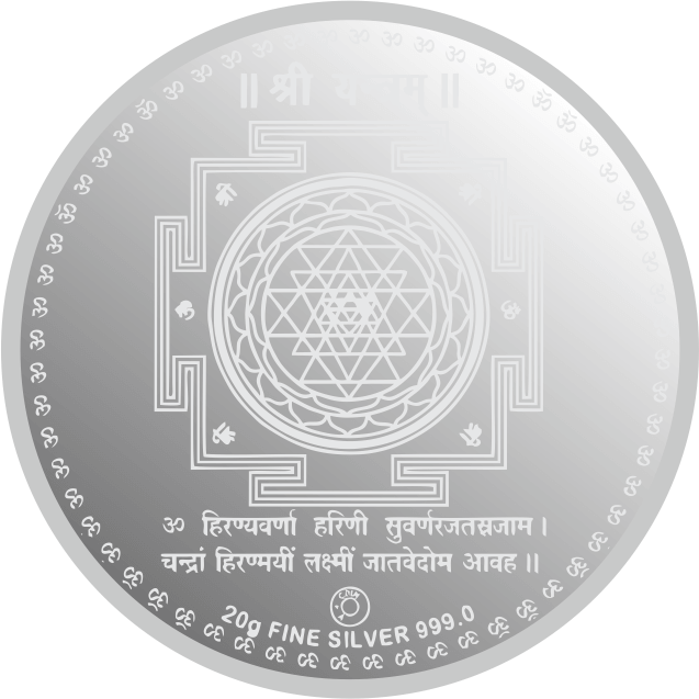3D Mahalaxmi Ji 999 Silver Coin – CoinArts